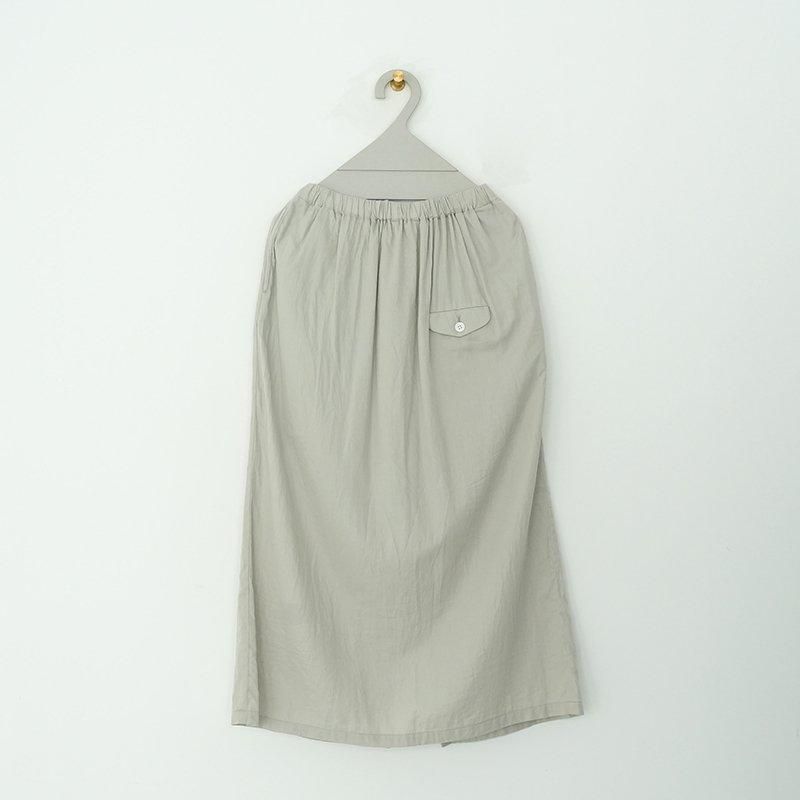 ゴーシュ / ライトコットンサテンギャザースカート 24AW- dieci ゴーシュ / ライトコットンサテンギャザースカート 24AW- dieci