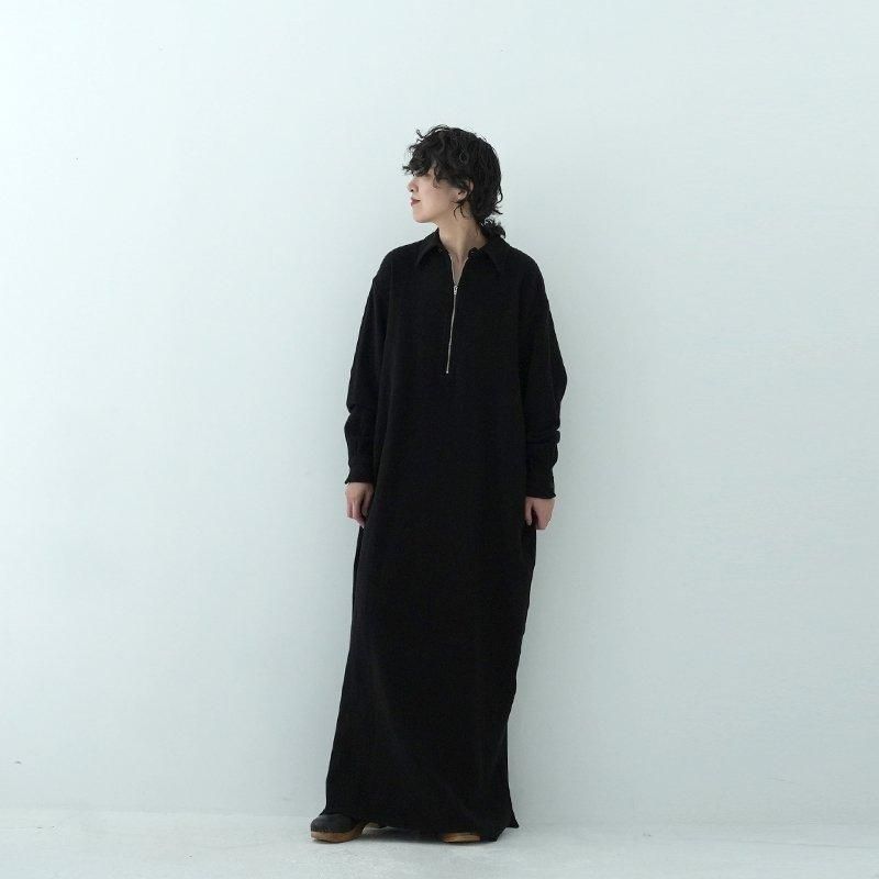 COMOLI / 縮絨ウールハーフジップワンピース - dieci|online shop COMOLI / 縮絨ウールハーフジップワンピース - dieci|online shop