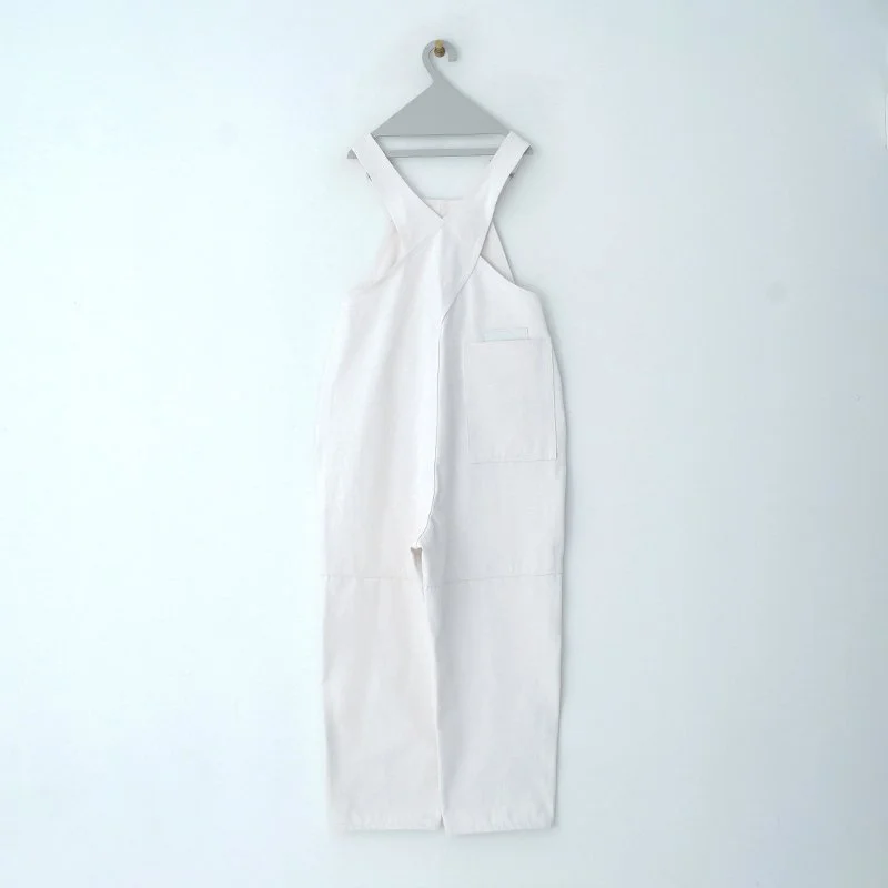 TUKI / type 2 LOOSE FIT SALOPETTES (white) - dieci|online shop TUKI / type 2 LOOSE FIT SALOPETTES (white) - dieci|online shop