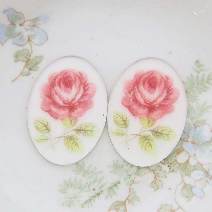 ヴィンテージ ガラス ドイツ ミラー レッドローズ 薔薇 カメオ ヴィンテージ ガラス ドイツ ミラー レッドローズ 薔薇 カメオ