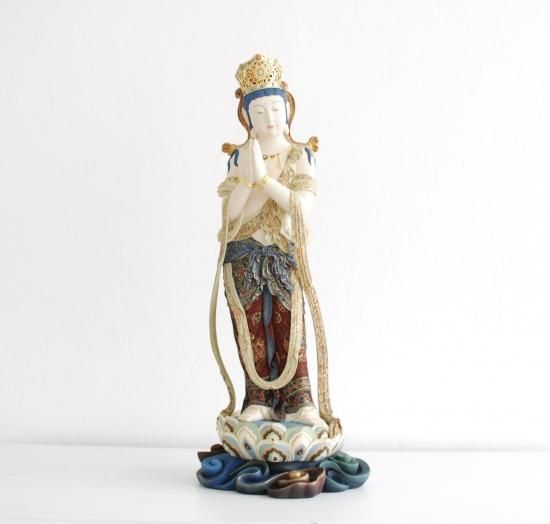 限定商品】合掌観音菩薩像 彩色入 限定商品】合掌観音菩薩像 彩色入