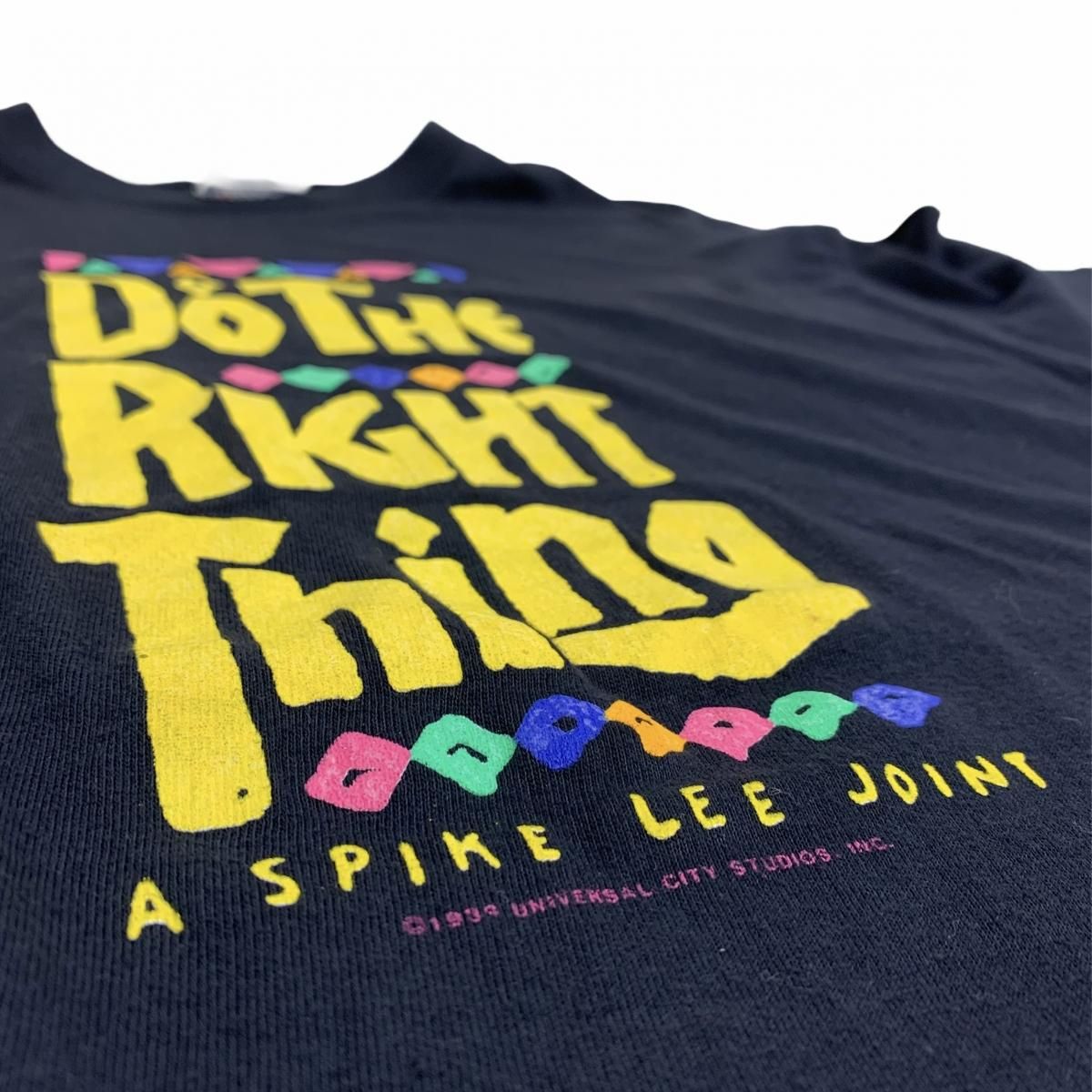 USA製 89年 DO THE RIGHT THING S/S Tee 黒 XL ドゥザライト USA製 89年 DO THE RIGHT THING S/S Tee 黒 XL ドゥザライト