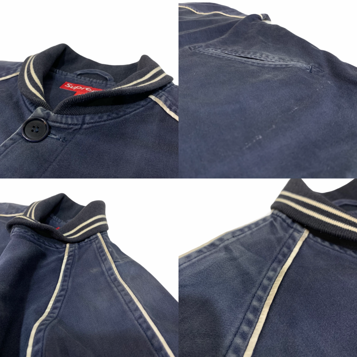 カナダ製 00s OLD SUPREME Script Logo Cotton Varsity Jacket カナダ製 00s OLD SUPREME Script Logo Cotton Varsity Jacket