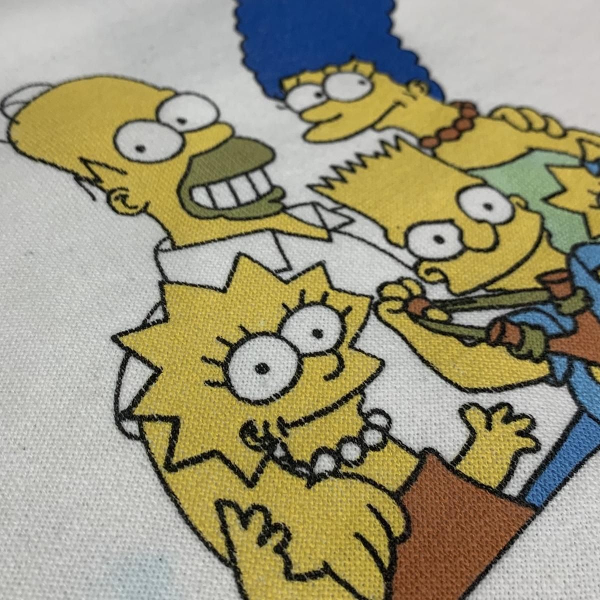 USA製 89年 THE SIMPSONS Print Sweatshirt 白 XL 80s USA製 89年 THE SIMPSONS Print Sweatshirt 白 XL 80s
