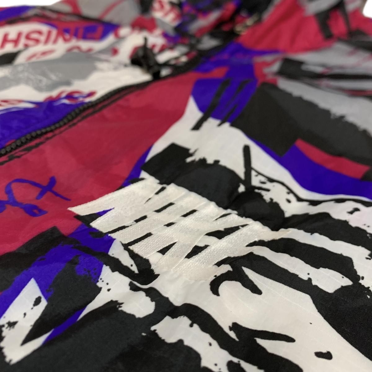 93年製 NIKE Logo Nylon Jacket 紫赤白 XL 90s ナイキ ナイロン 93年製 NIKE Logo Nylon Jacket 紫赤白 XL 90s ナイキ ナイロン