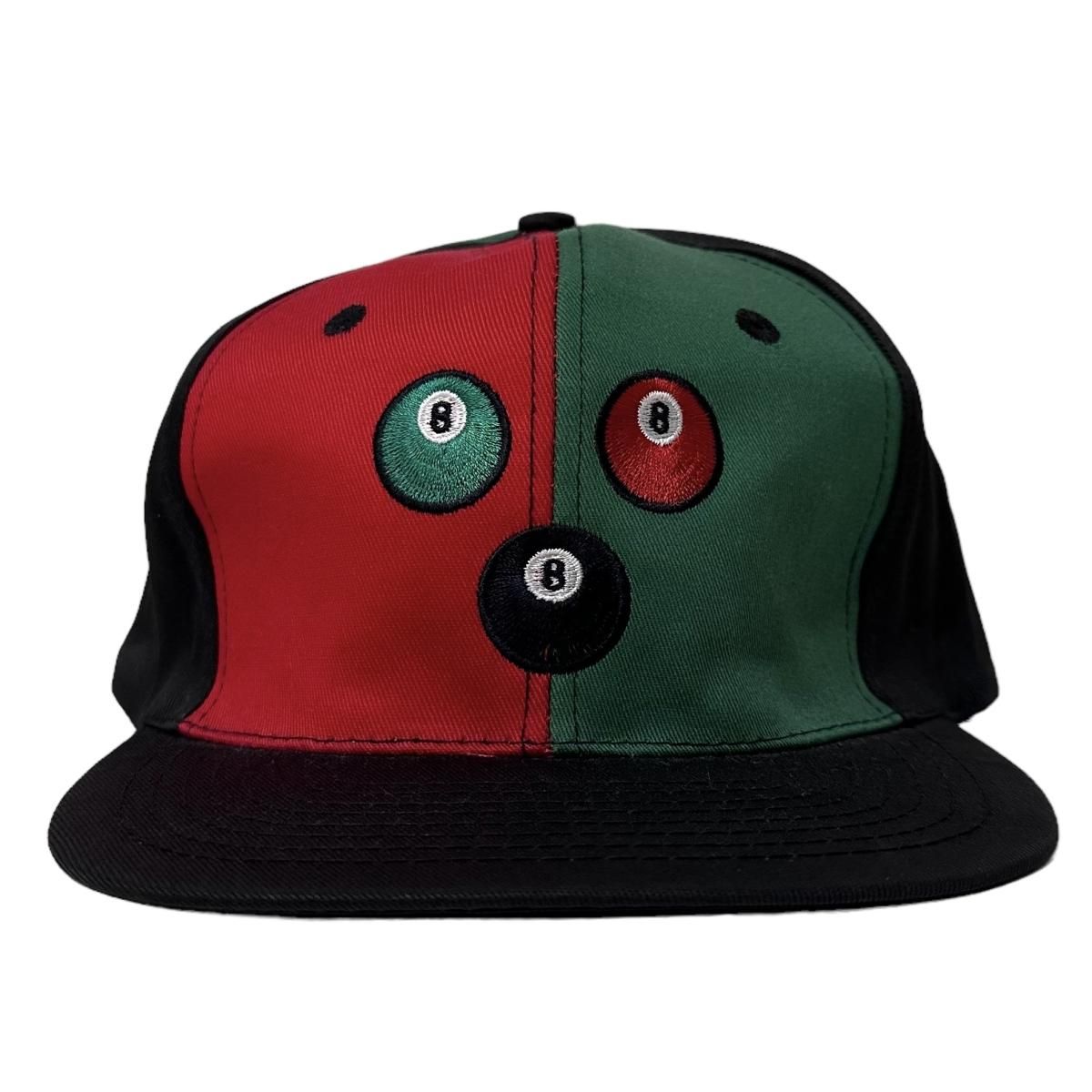 90s Logo 6 Panel Cap 赤緑黒 6パネルキャップ スナップバック 90s Logo 6 Panel Cap 赤緑黒 6パネルキャップ スナップバック