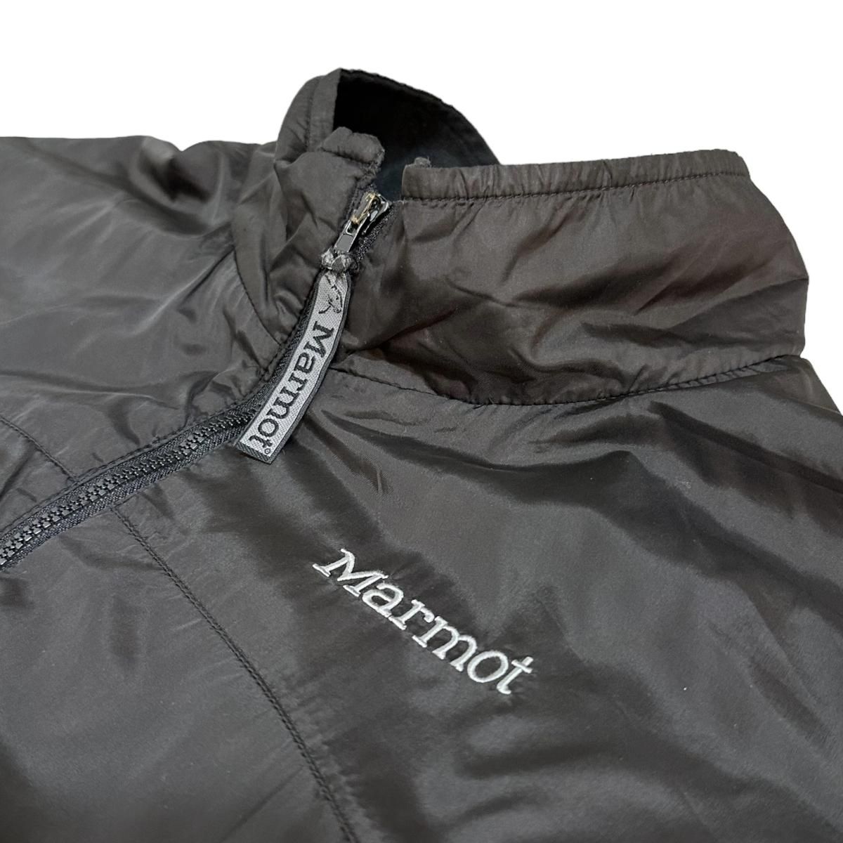 90s Marmot Fleece Lined Cycling Nylon Jacket 黒 L マーモット 90s Marmot Fleece Lined Cycling Nylon Jacket 黒 L マーモット