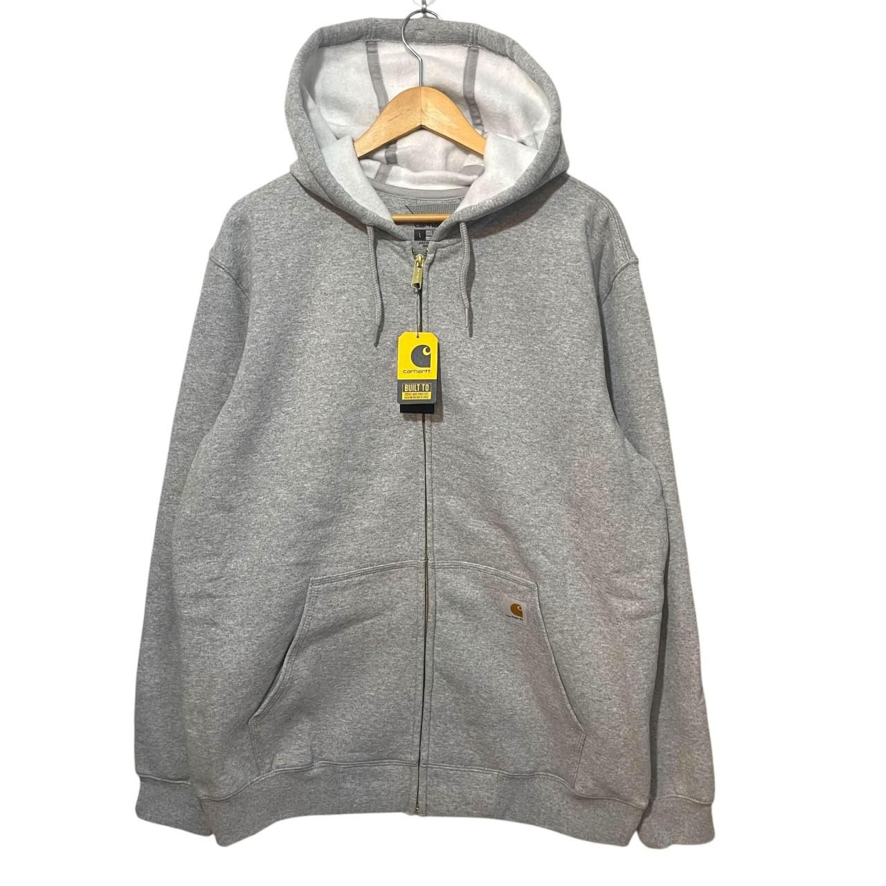 新品 CARHARTT Loose Fit Midweight Full-Zip Hoodie (HEATHER GREY) カーハート ジップフーディー パーカー グレー K122HGY ...