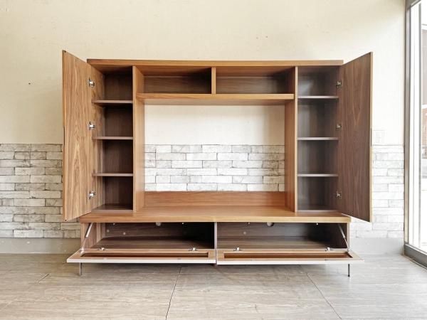 モーダエンカーサ moda en casa AVキャビネット TVボード 壁面収納 シェルフ キャビネット ウォールナット W190 大型収納 モダンデザイン - TOKYO RECYCLE ...