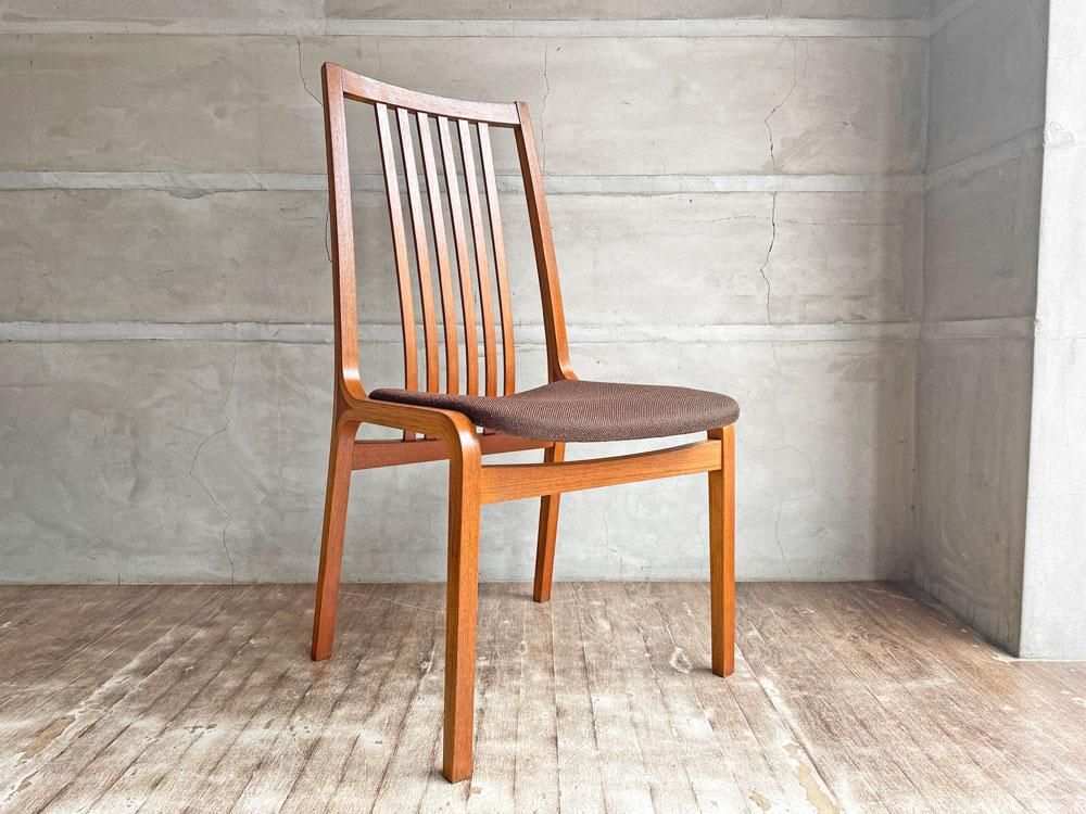 天童木工 Tendo ダイニングチェア チーク材 プライウッド ファブリック ブラウン ビンテージ 60年代X期 B♪ - TOKYO RECYCLE imption | 東京・世田谷の ...