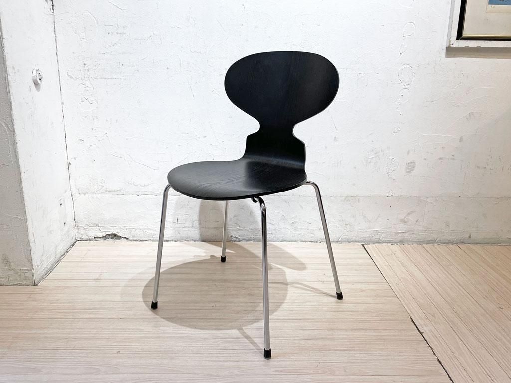 フリッツハンセン Fritz Hansen アントチェア ANT CHAIR アルネ・ヤコブセン カラードアッシュ ブラック 4本脚 アリンコチェア 北欧 デンマーク★ - TOKYO ...
