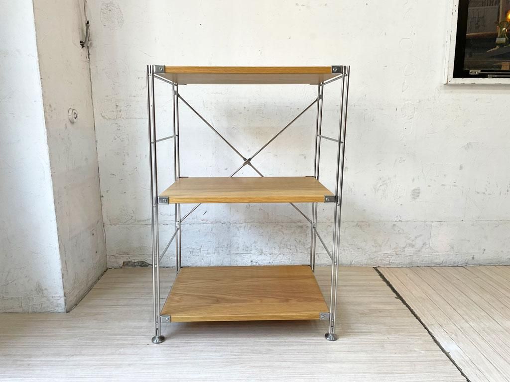 無印良品 MUJI ステンレスユニットシェルフ オーク材 小 W58 H83cm ナチュラル ★ - TOKYO RECYCLE imption | 東京・世田谷のリサイクルショップ ...