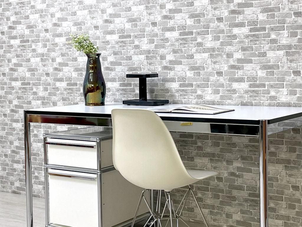 USMモジュラーファニチャー USM Haller USMハラーテーブル ワーキングデスク ダイニングテーブル W150cm アジャスター ホワイトラミネート 高さ調整機能付 モダンデザイン ...