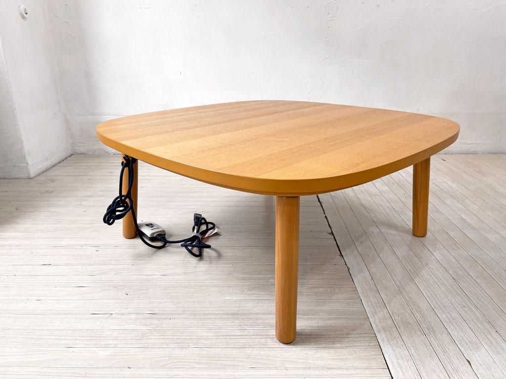 無印良品 MUJI 正方形こたつ ローテーブル タモ材 丸脚 フラットヒーター ナチュラル MJ-KSF840N 廃番 ★ - TOKYO RECYCLE imption | 東京・世田谷の ...