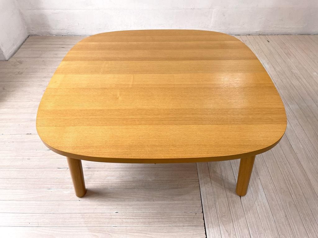 無印良品 MUJI 正方形こたつ ローテーブル タモ材 丸脚 フラットヒーター ナチュラル MJ-KSF840N 廃番 ★ - TOKYO RECYCLE imption | 東京・世田谷の ...
