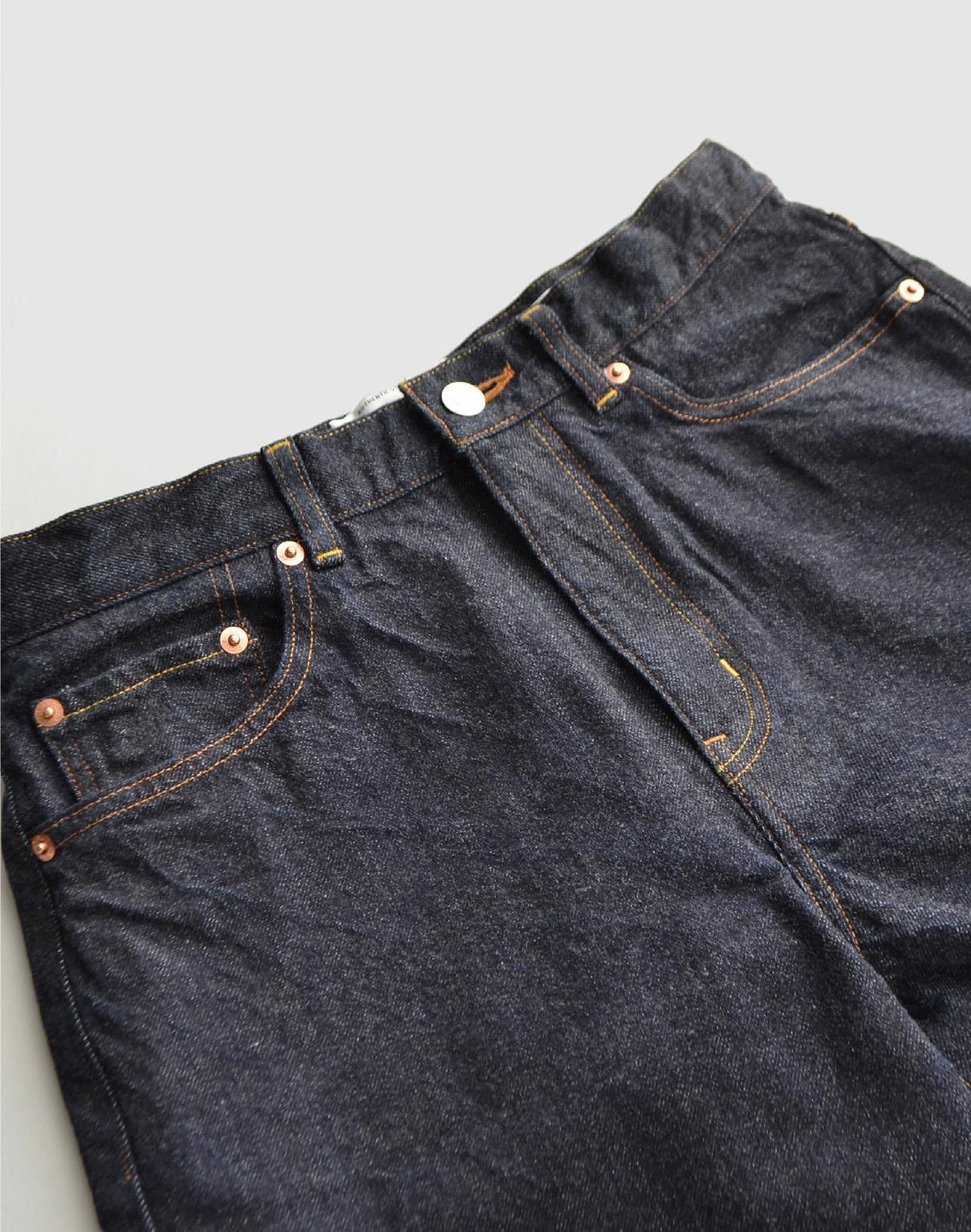 YAECA デニムパンツ ワイドテーパード 11-13W YAECA デニムパンツ ワイドテーパード 11-13W