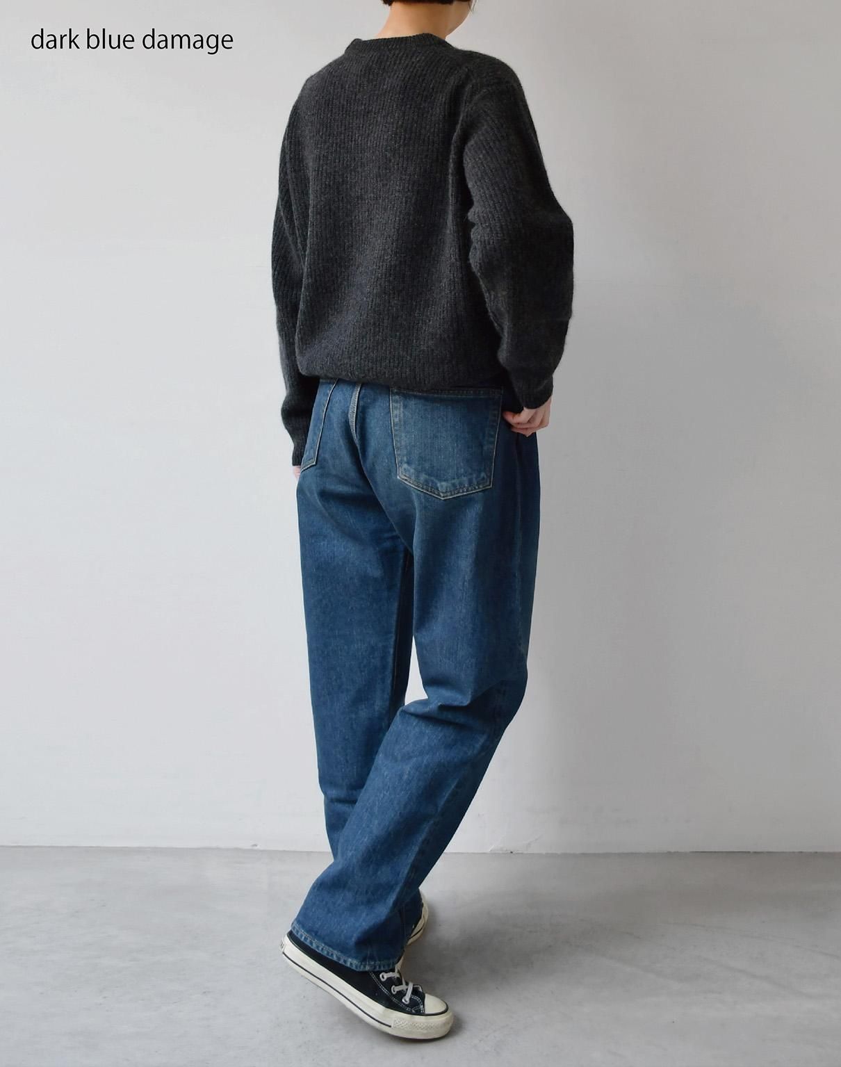 CIOTA ストレートデニム light blue damage CIOTA ストレートデニム light blue damage