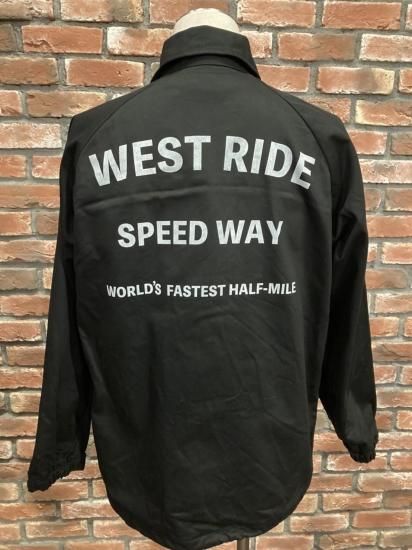 WEST RIDE ウエストライド SPEEDWAY COACH JACKET BLK - M's WEST RIDE ウエストライド SPEEDWAY COACH JACKET BLK - M's