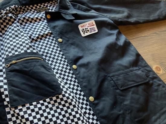 WEST RIDE ウエストライド SPEEDWAY COACH JACKET BLK - M's WEST RIDE ウエストライド SPEEDWAY COACH JACKET BLK - M's