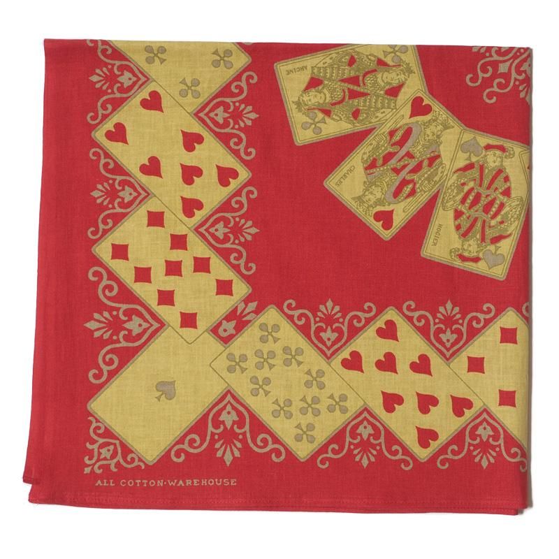 WAREHOUSE & CO. / Lot 5240 SELVEDGE BANDANA(TRUMP PATTERN WAREHOUSE & CO. / Lot 5240 SELVEDGE BANDANA(TRUMP PATTERN