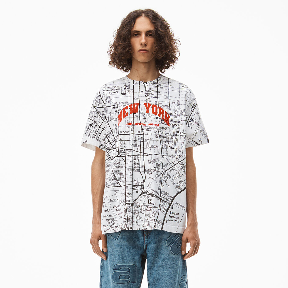ALEXANDER WANG (アレキサンダー ワン)商品ページ - NY Map Tee ALEXANDER WANG (アレキサンダー ワン)商品ページ - NY Map Tee