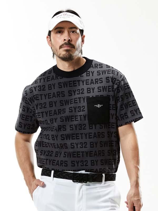 SYG JQ LOGO BORDER MOCK|MEN'S - 【公式】SY32 by SWEET YEARS SYG JQ LOGO BORDER MOCK|MEN'S - 【公式】SY32 by SWEET YEARS