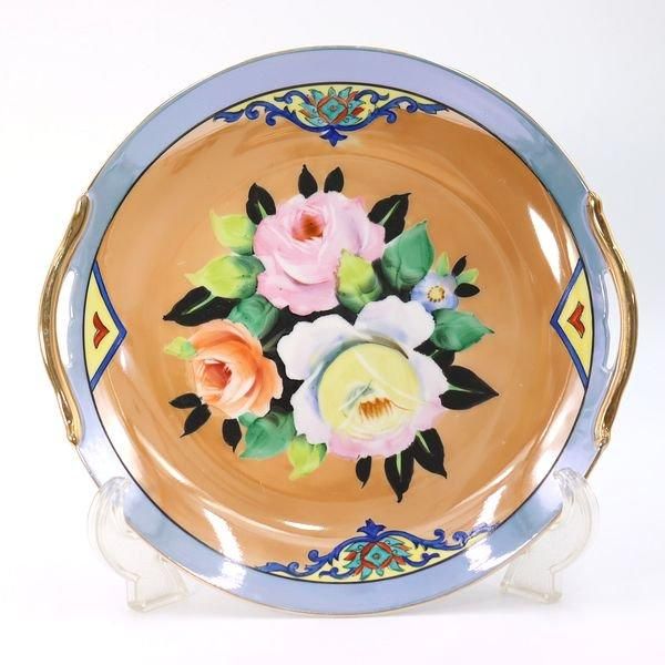 オールドノリタケ ラスター彩 デザートプレート(薔薇) - ANTIQUE オールドノリタケ ラスター彩 デザートプレート(薔薇) - ANTIQUE