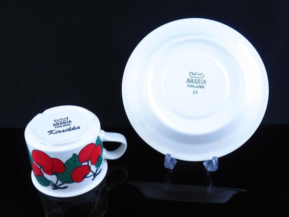 ARABIA/アラビア Kirsikka/キルシッカ コーヒーカップ&ソーサー ARABIA/アラビア Kirsikka/キルシッカ コーヒーカップ&ソーサー