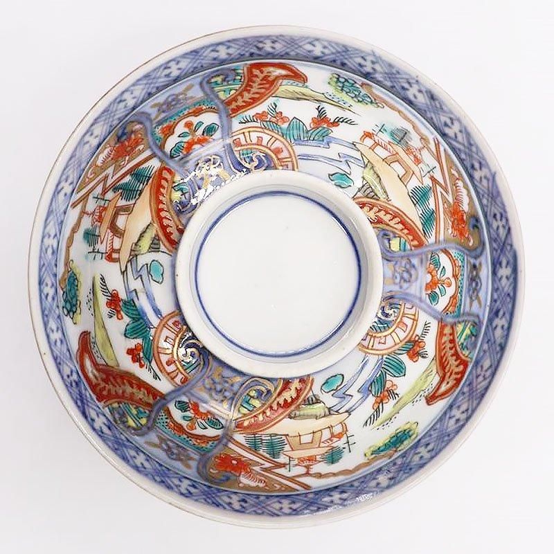 手描き 伊万里 錦手 蓋椀 蒸し物椀 蓋もの 和食器 アンティーク 手描き 伊万里 錦手 蓋椀 蒸し物椀 蓋もの 和食器 アンティーク