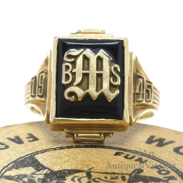 USA製1945年DORRETY社ヴィンテージイニシャルモノグラムBMS USA製1945年DORRETY社ヴィンテージイニシャルモノグラムBMS