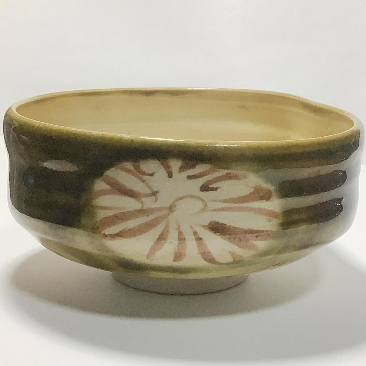 抹茶茶碗 織部夏茶碗 - ANTIQUE LEAVES 抹茶茶碗 織部夏茶碗 - ANTIQUE LEAVES