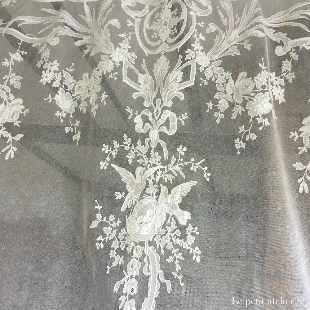 特大)(在庫2) フランス アンティーク カーテン オフホワイト 19 特大)(在庫2) フランス アンティーク カーテン オフホワイト 19