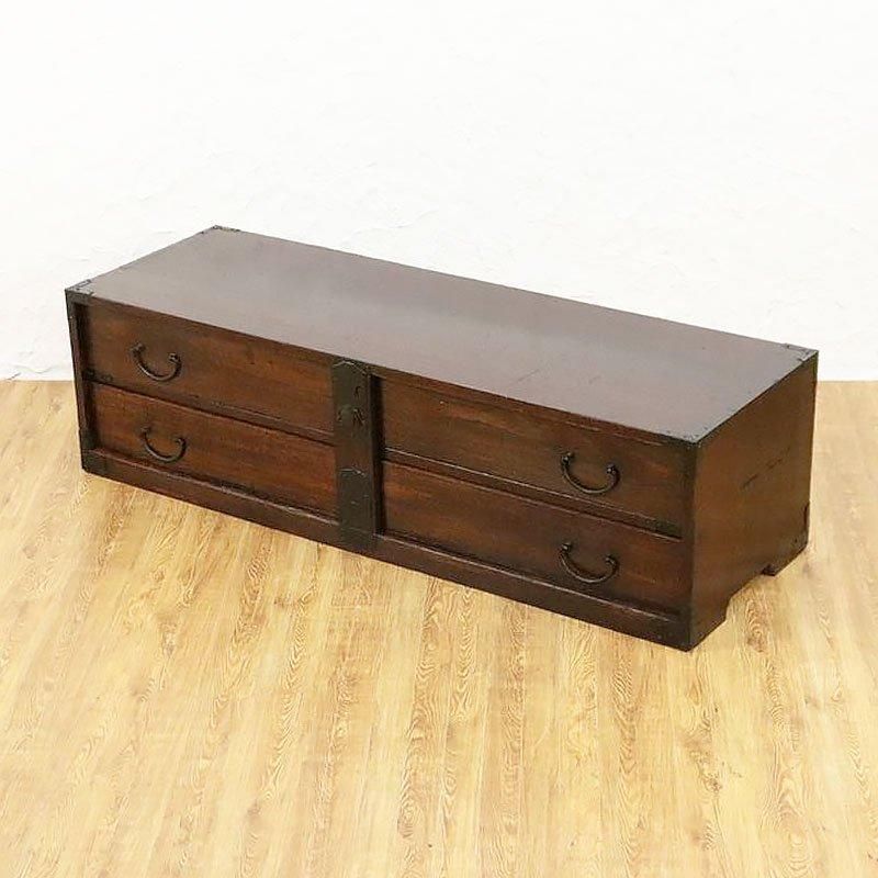 総桐閂付き 刀箪笥 時代箪笥 時代金具 テレビボード ローボード 総桐閂付き 刀箪笥 時代箪笥 時代金具 テレビボード ローボード