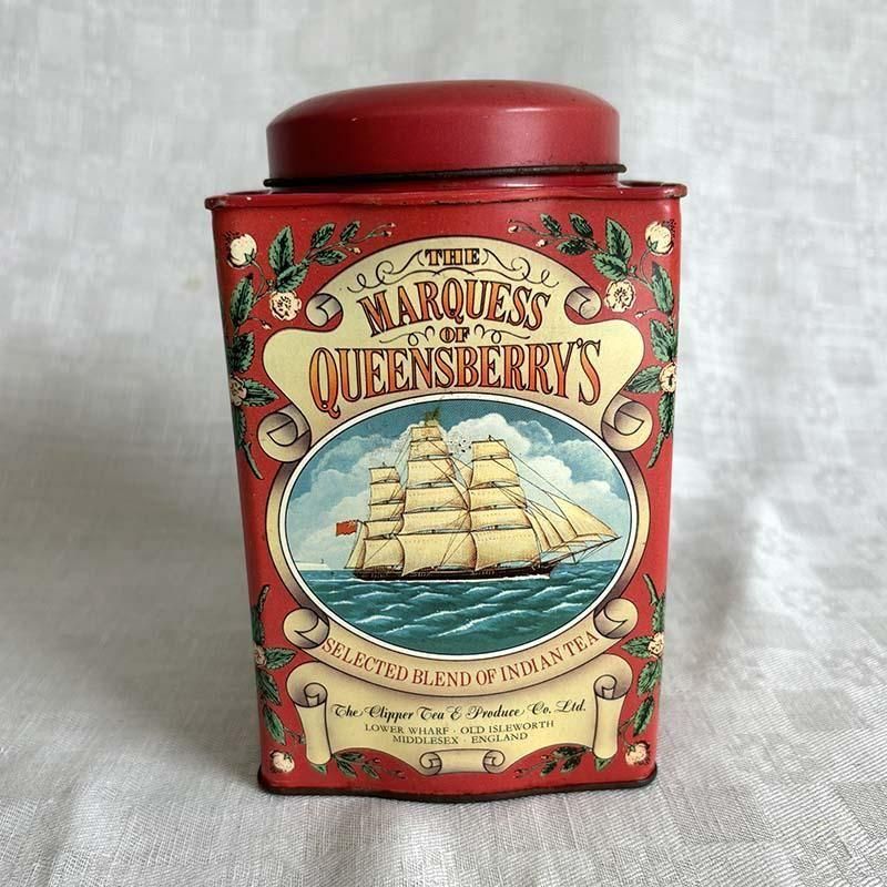 ヴィンテージ缶 Tin缶 お茶缶 Marquess of Queensberry's 英国 ヴィンテージ缶 Tin缶 お茶缶 Marquess of Queensberry's 英国