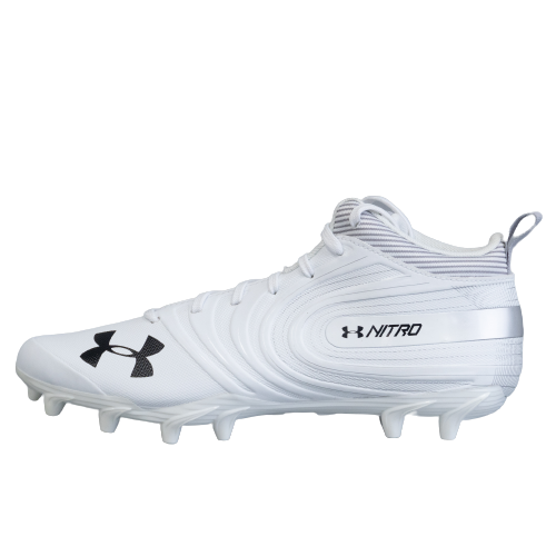 27.5 UNDER ARMOUR NITRO MID MC ホワイト・メタリックシルバー 27.5 UNDER ARMOUR NITRO MID MC ホワイト・メタリックシルバー