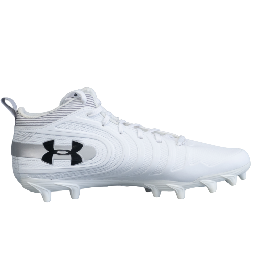 27.5 UNDER ARMOUR NITRO MID MC ホワイト・メタリックシルバー 27.5 UNDER ARMOUR NITRO MID MC ホワイト・メタリックシルバー