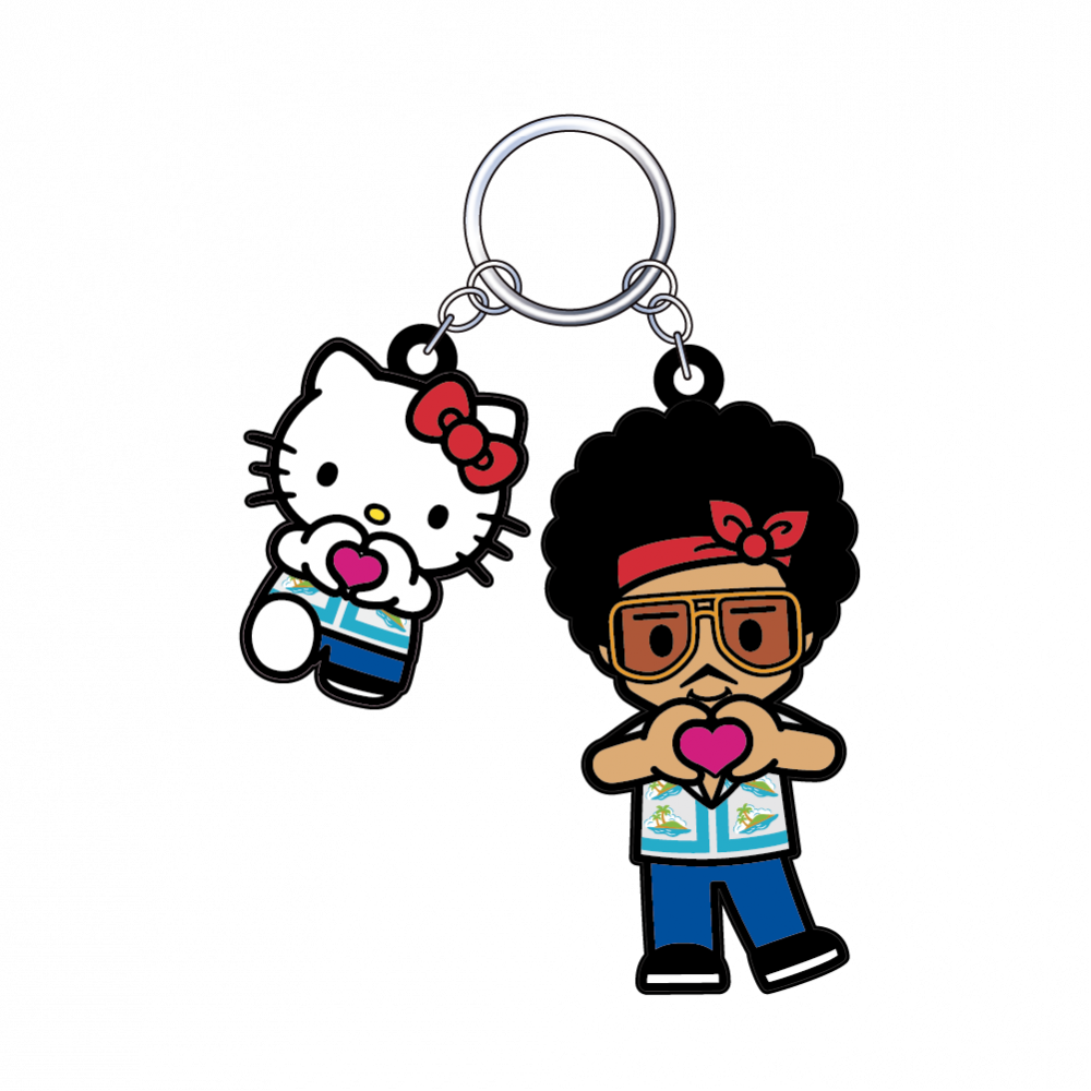 BRUNO MARS × HELLO KITTY 第2弾】RUBBER KEYCHAIN - PRINT ROCK BRUNO MARS × HELLO KITTY 第2弾】RUBBER KEYCHAIN - PRINT ROCK