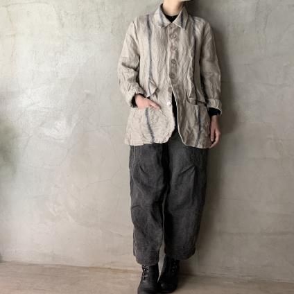 YUTA MATSUOKA (ユウタマツオカ)ブラックヘンプ ジャケット YUTA MATSUOKA (ユウタマツオカ)ブラックヘンプ ジャケット