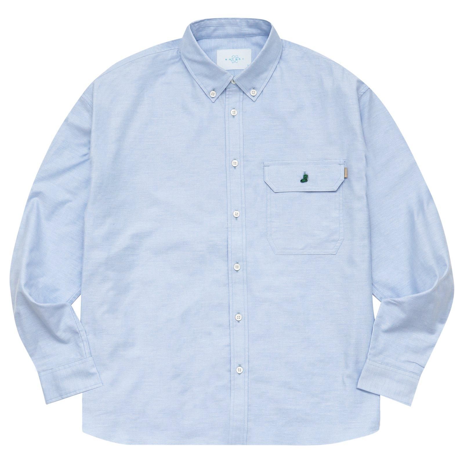 Blue oxford shirt store