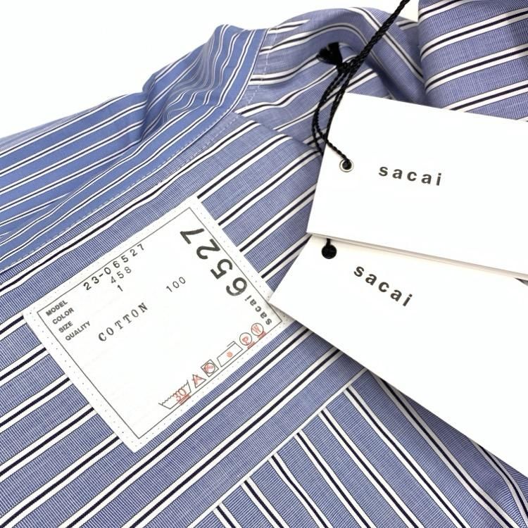 新品 sacai× THOMAS MASON スタンドカラージャケット サイズ2 新品 sacai× THOMAS MASON スタンドカラージャケット サイズ2