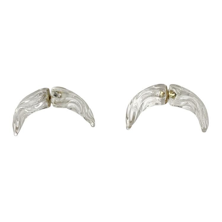Mame Kurogouchi マメクロゴウチ Glass Demi Lunar Earrings Mame Kurogouchi マメクロゴウチ Glass Demi Lunar Earrings