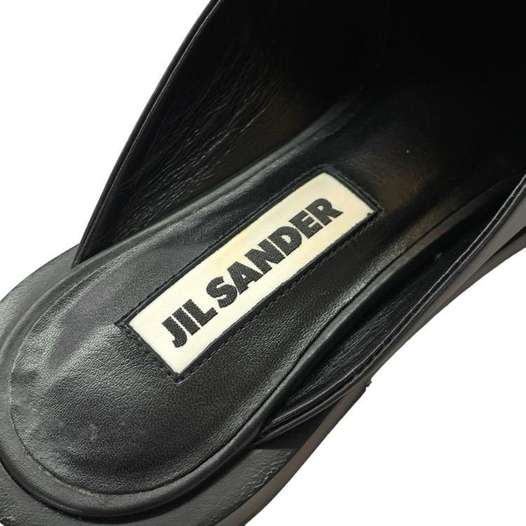 JIL SANDER ジルサンダー メタルプレートミュール フラット JIL SANDER ジルサンダー メタルプレートミュール フラット