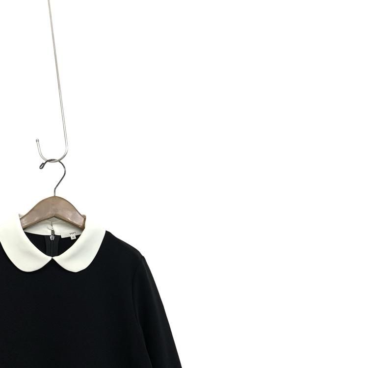 yori ヨリ ラウンドカラードレスブラウス ブラック 38 - トップス yori ヨリ ラウンドカラードレスブラウス ブラック 38 - トップス