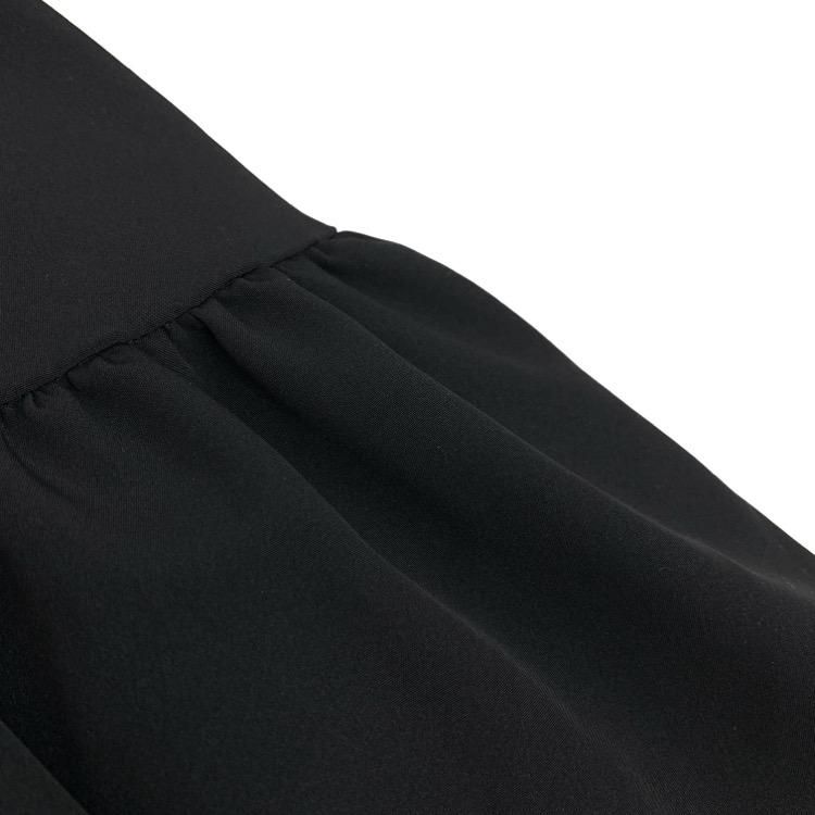 yori ヨリ ラウンドカラードレスブラウス ブラック 38 - トップス yori ヨリ ラウンドカラードレスブラウス ブラック 38 - トップス