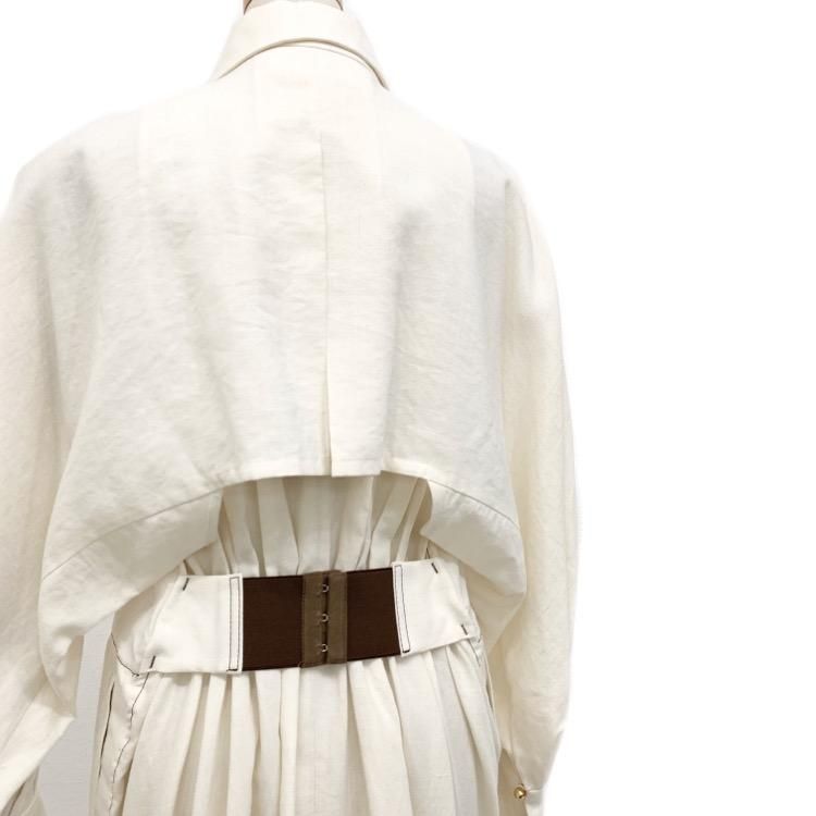 Mame Kurogouchi マメクロゴウチ Viscose Hemp Shirtdress Mame Kurogouchi マメクロゴウチ Viscose Hemp Shirtdress