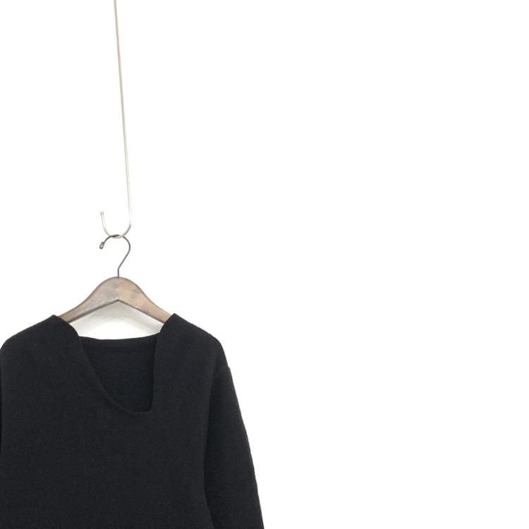 Mame Kurogouchi マメクロゴウチ Wool Cashmere Frilled Knitted Mame Kurogouchi マメクロゴウチ Wool Cashmere Frilled Knitted