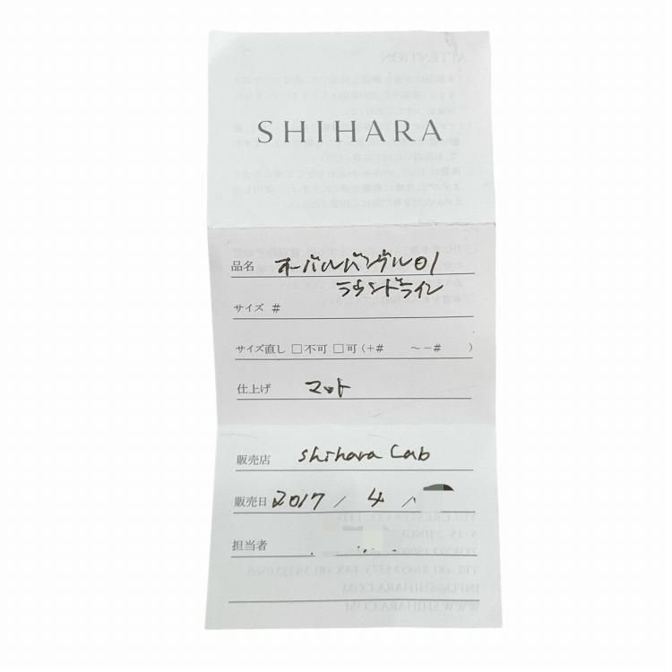 Shihara シハラ ポジション オーバルバングル ブレスレット Shihara シハラ ポジション オーバルバングル ブレスレット