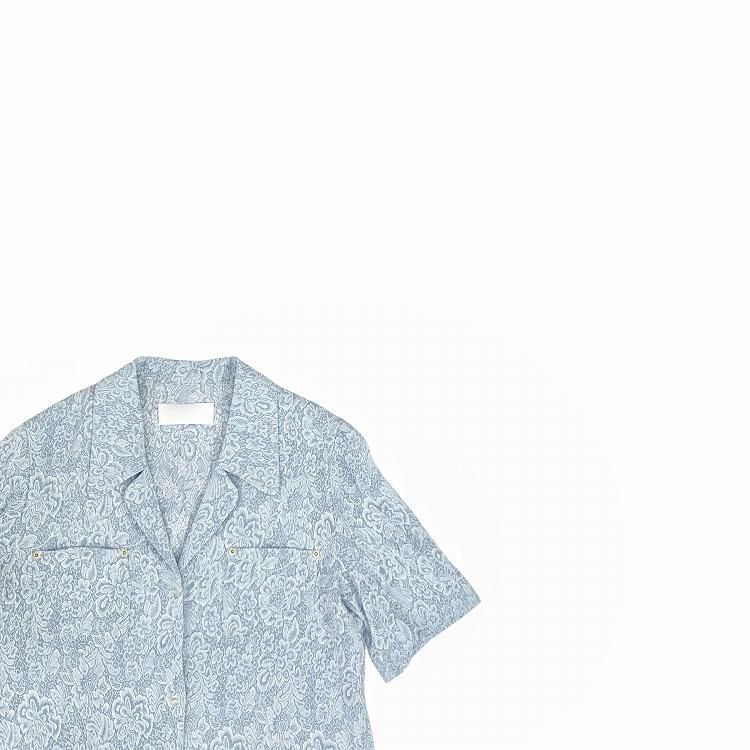 Mame Kurogouchi マメクロゴウチ Floral Pattern Acetate Rayon Mame Kurogouchi マメクロゴウチ Floral Pattern Acetate Rayon