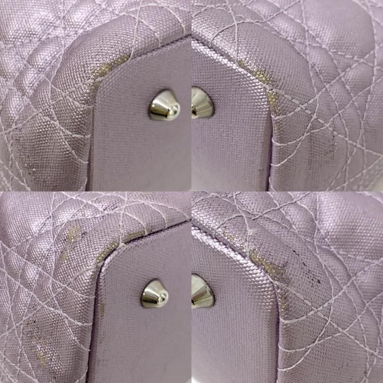 Christian Dior ディオール カナージュ トートバッグ パープル Christian Dior ディオール カナージュ トートバッグ パープル