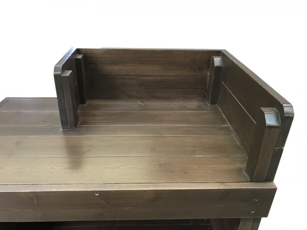 木製レジカウンター・受付カウンター_幅75cm_オールナット_UN839WN 木製レジカウンター・受付カウンター_幅75cm_オールナット_UN839WN